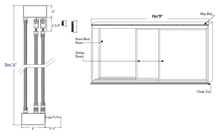 10-170 Horizontal Sliding Units - Aarco Products, Inc. | Writing ...