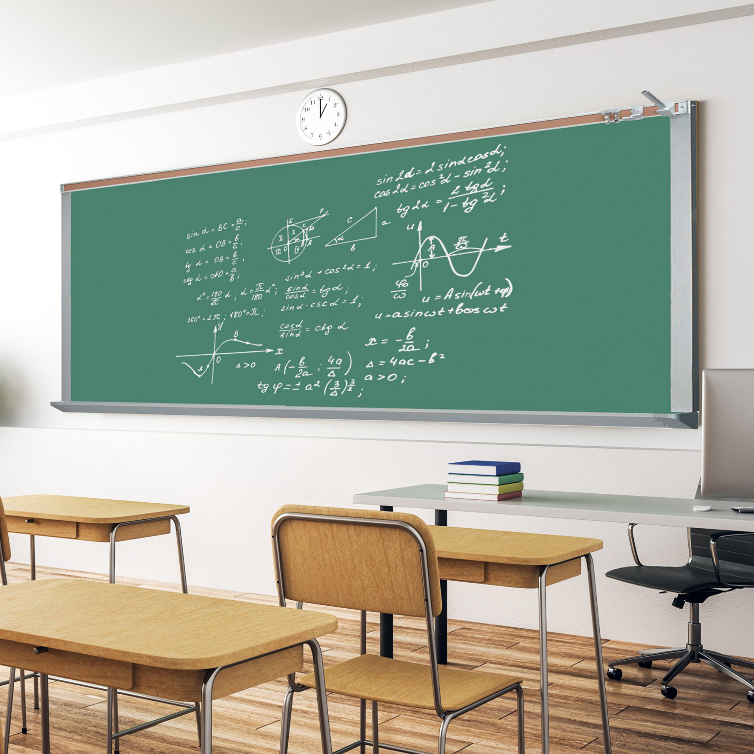 420 Series Architectural High Performance Chalkboard - Aarco Products ...