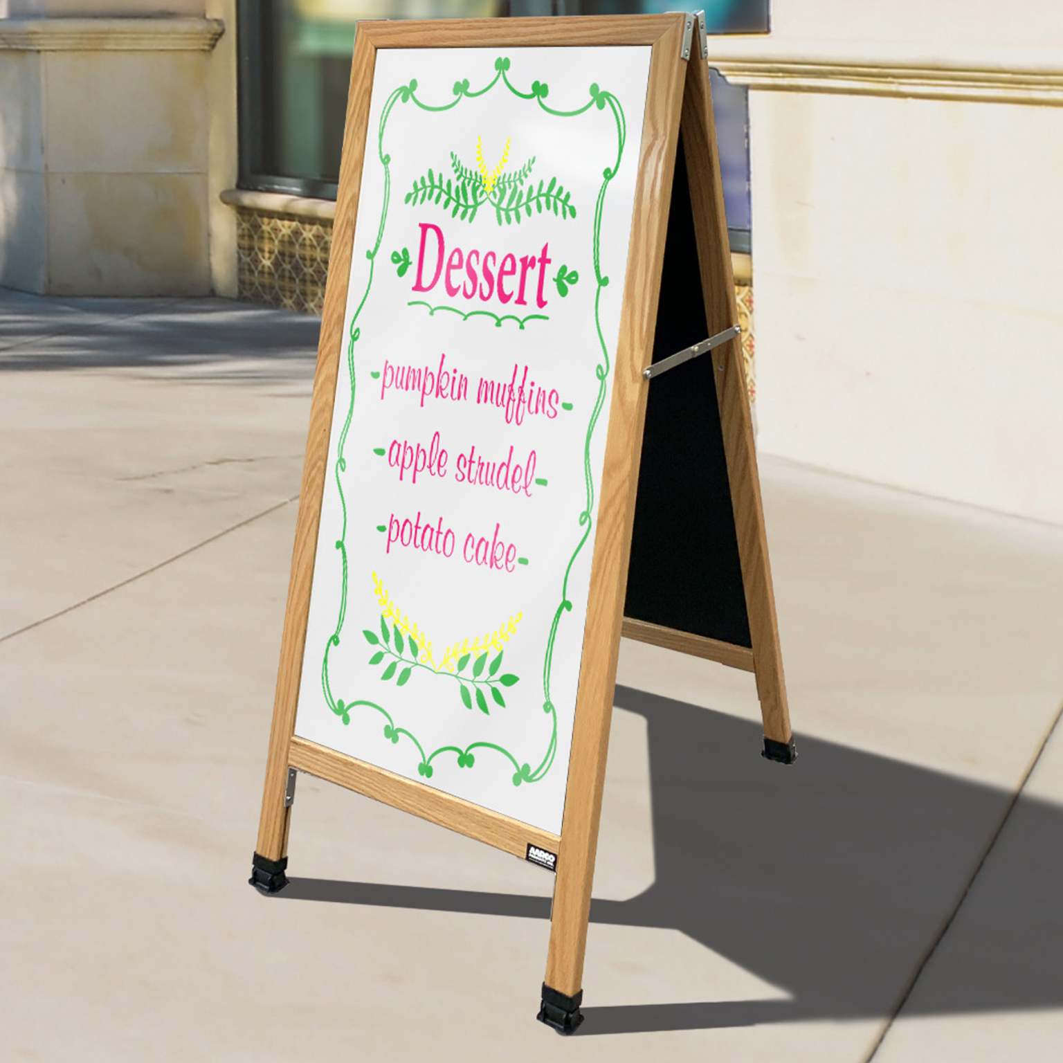 Sidewalk Narrow A-Frame Markerboard - Aarco Products, Inc. | Writing ...