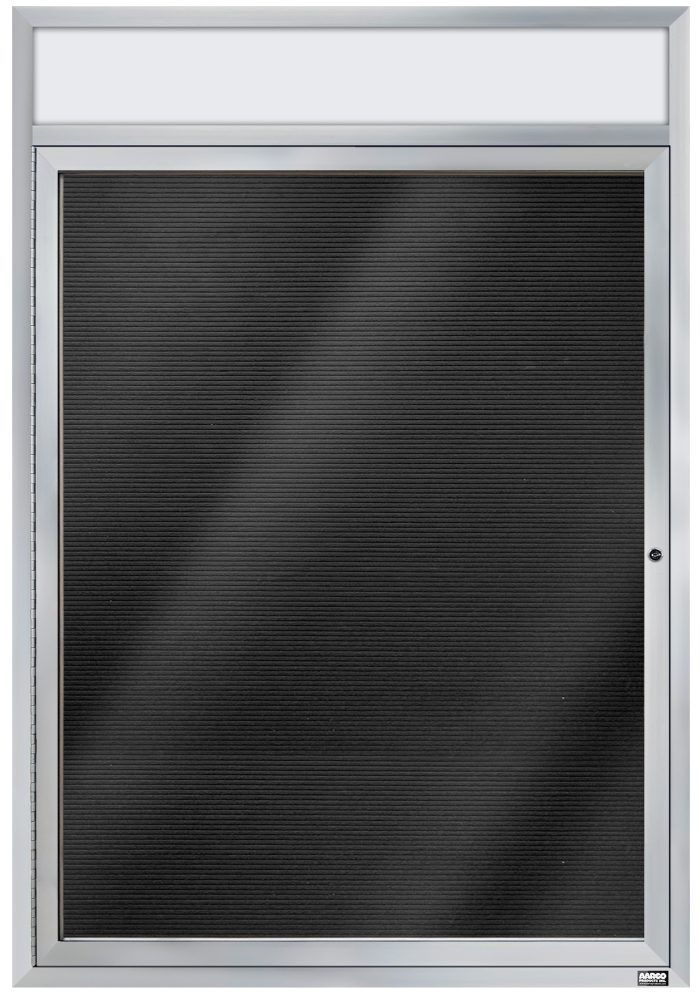 ADC Enclosed Directory Cabinet With Header - Aarco Products, Inc ...
