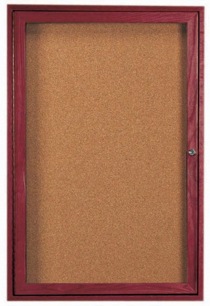 Wood Framed Enclosed Bulletin Board - Aarco Products, Inc. | Writing ...