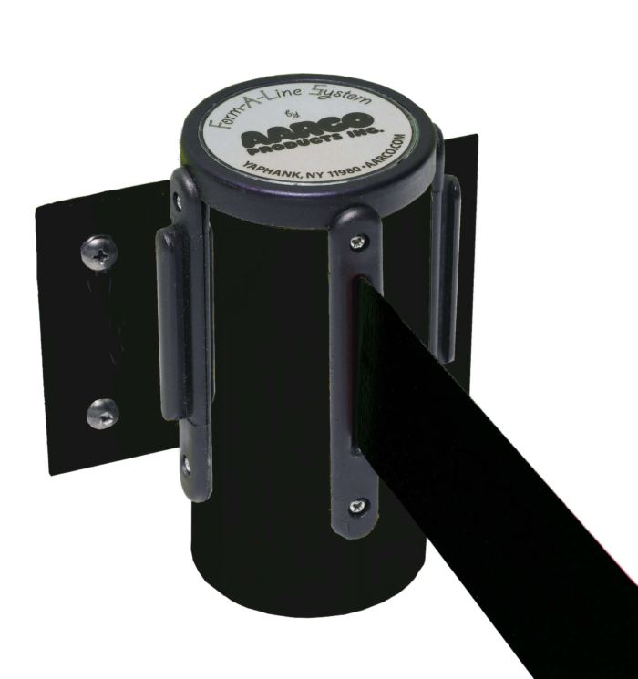 Form-A-Line™ Wall-Mounted Retractable Belt System (7ft) - Aarco ...