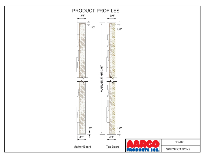 Series 10-180 Low-Profile Angle Trim - Aarco Products, Inc. | Writing ...